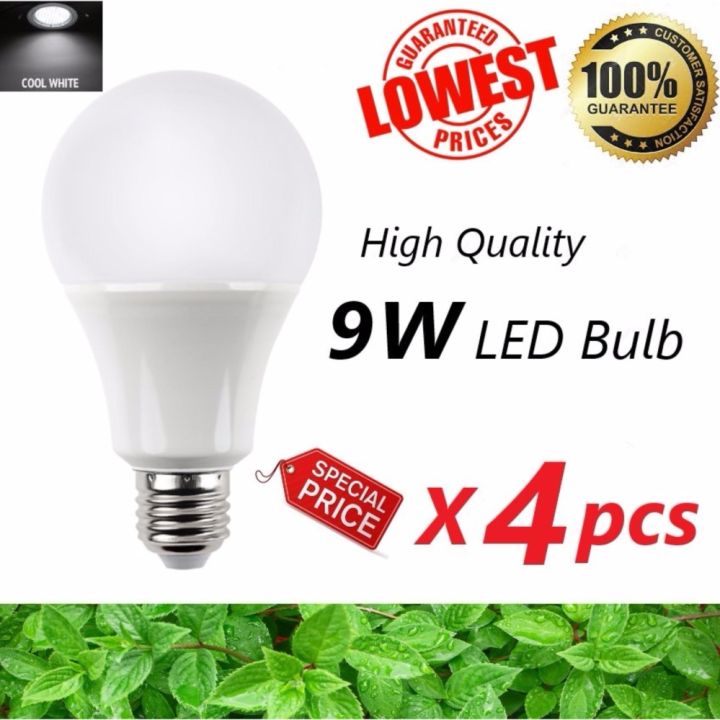 LED Light Bulbs 9w white light หลอดไฟแอลอีดี 9วัตต์ ไฟขาว | Lazada.co.th