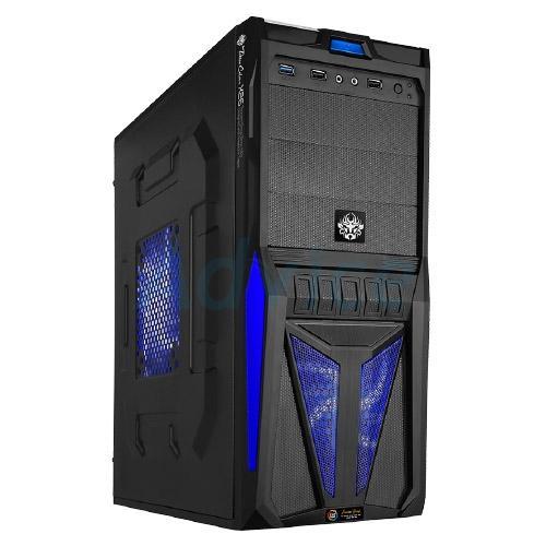 Tsunami Computer Case TATTOO Color X26 (Black-Blue) | Lazada.co.th