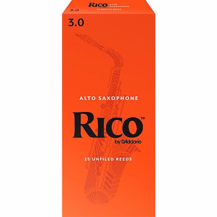 Rico ลิ้นอัลโต แซกโซโฟน กล่องส้ม Alto saxophone reeds orange box NO. 3 ...