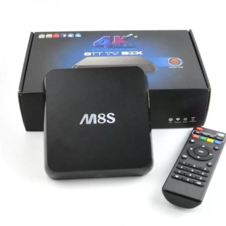 MXQ Android Box M8S 4K รุ่น S812 RAM 2 GB Quad Core 3D-4K Ultra HD ...