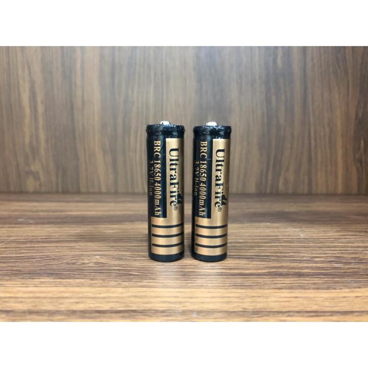 65Smarttools ถ่านชาร์ต แบตลิเทียม ถ่านชาร์จ 18650 3.7V 4000 mAh - สีทอง (2 ก้อน ) | Lazada.co.th