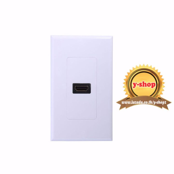 hdmi outlet WALL SOCKET หน้ากากเต้ารับสายfull hd ติดในผนัง แบบหัวงอ ...