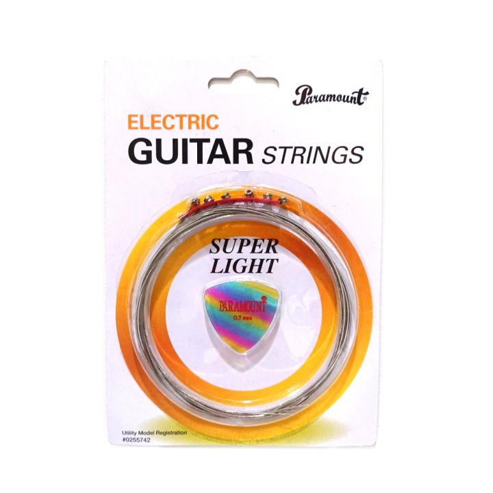 Paramount PE0942SL สายกีตาร์ไฟฟ้า แบบชุด + ปิ๊กกีตาร์ รุ่น PE0942SL ...
