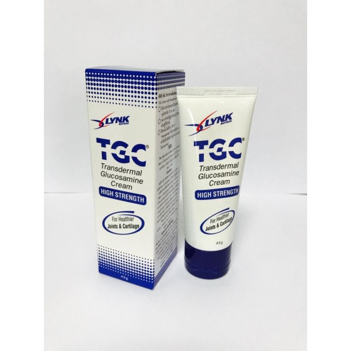 Transdermal Glucosamine Cream 45 g. TGC กลูโคซามีน บำรุงกระดูก บำรุงข้อ ...