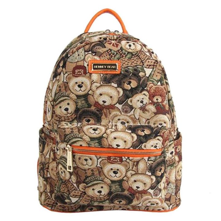 Henney Bear กระเป๋าลายหมี - สีส้ม | Lazada.co.th