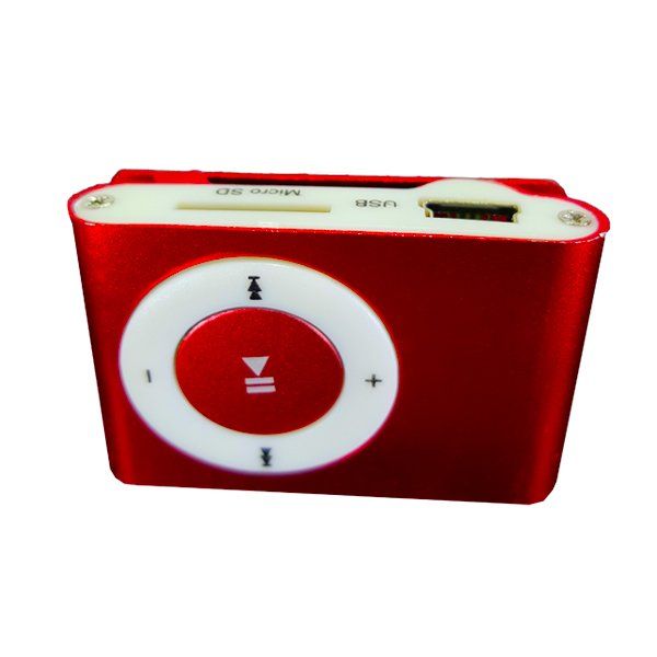 Mini Clip Metal USB MP3 Music Player Portable Sport Media Player (Red ...