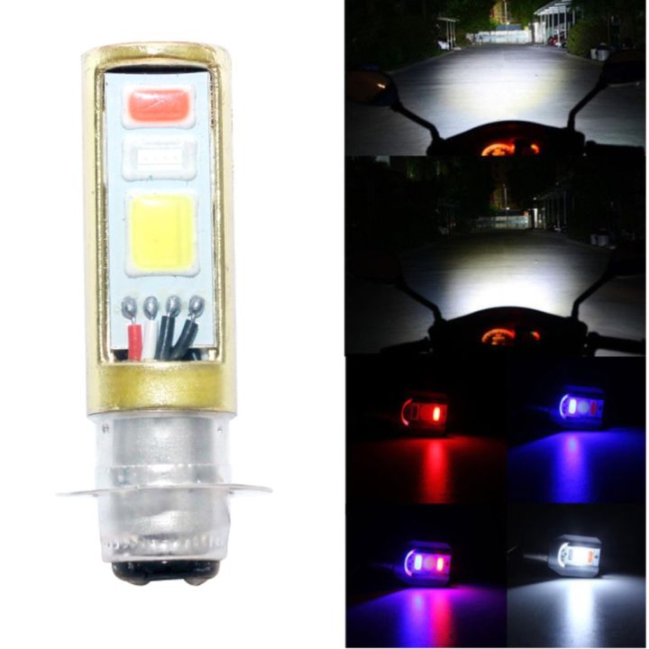 Bóng Led Fa chân M5 Gold chớp xanh-đỏ gắn xe máy (sáng trắng) | Lazada.vn