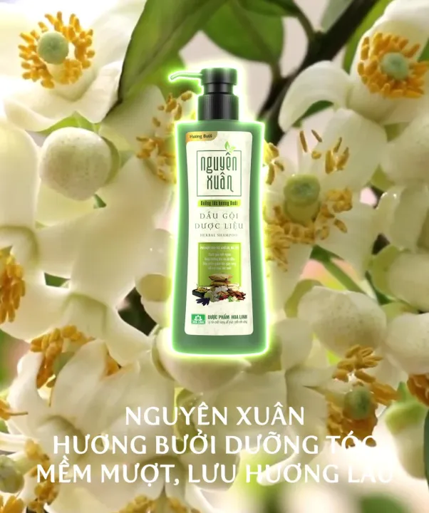 Dầu gội dược liệu Nguyên Xuân Dưỡng tóc Hương bưởi 350ml -Tặng thêm ...