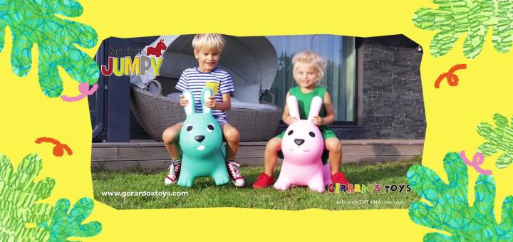 JUMPY Peekaboo จั้มปี้ ตุ๊กตาเด้งดึ๋ง - Bunny Green จั๊มปี้กระต่ายเขียว ...