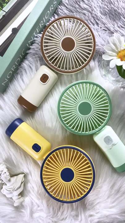 Mini Fan ขนาดพกพาพัดลมมือถือ ลมเย็นมาก เย็นธรรมชาติขณะทำงานไม่มีเสียงลบ ...