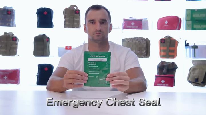 Chest Seal Vented/Unvented Occlusive Adhesive Dressing For Open Chest ...