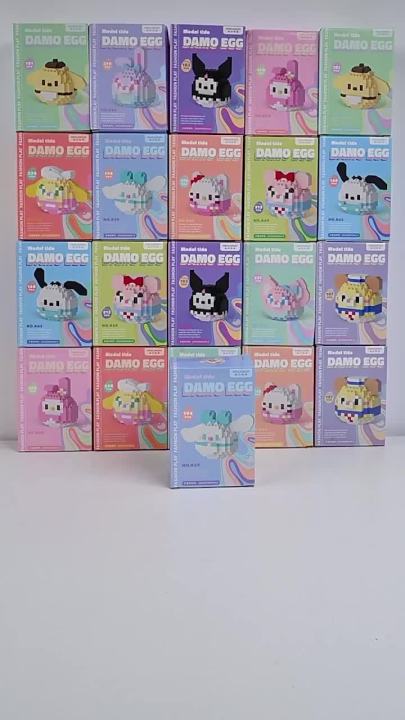 DAMO EGG Mini Block Building Blocks Cute Round Cartoon Marvel Character ...