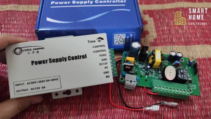 Mạch nguồn 12V tích hợp chân UPS [lưu điện] cho camera giám sát, access ...