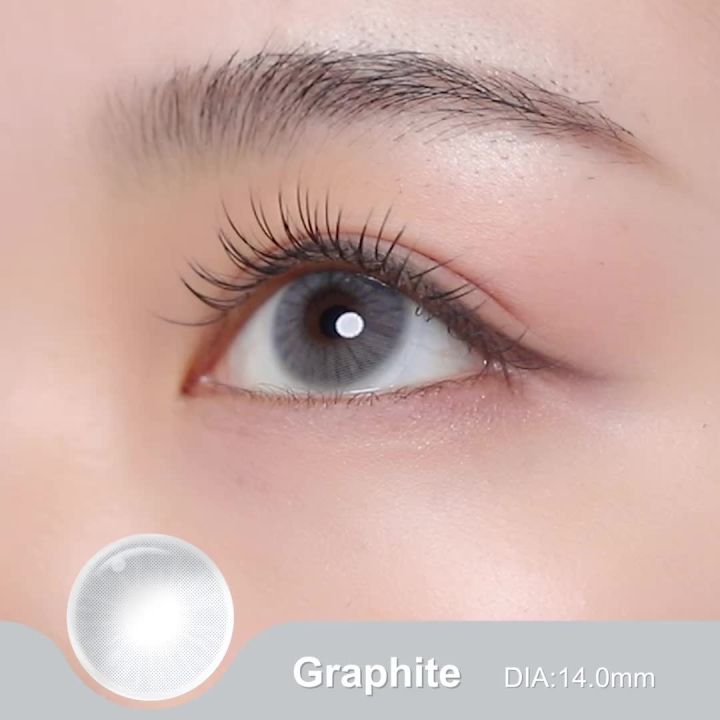 (COD)Magister softlens lensa mata penuh gaya dan cantik softlens grey ...