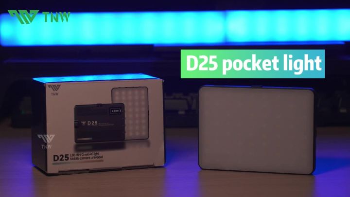 TNW D25 Mini LED Video Light Pocket Video Camera Light with 1/4 Hot ...