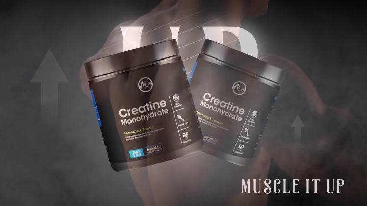 Creatine Monohydrate Powder for Muscle Recovery & Builder Muscle Workout Recovery Supplements ...