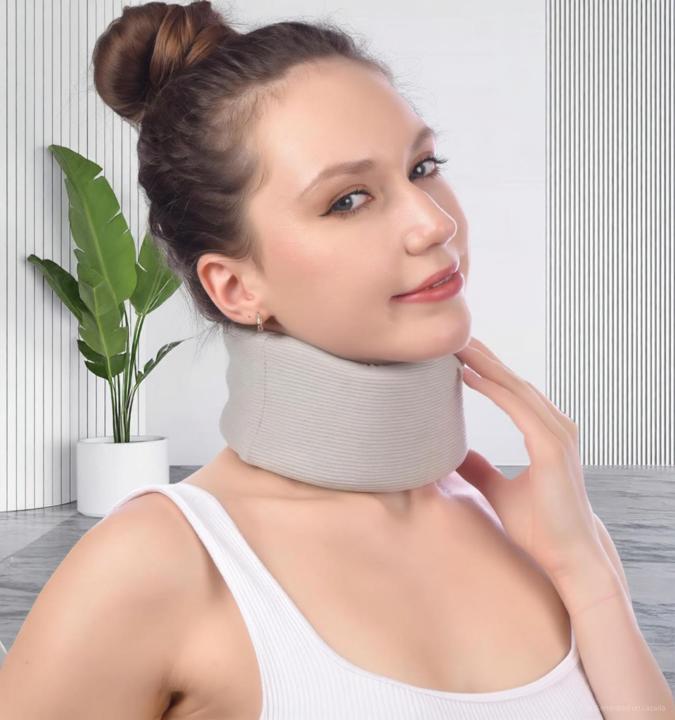 CERVICAL COLLAR Alat Bantu Cidera Leher Neck Support Traction Corset ...
