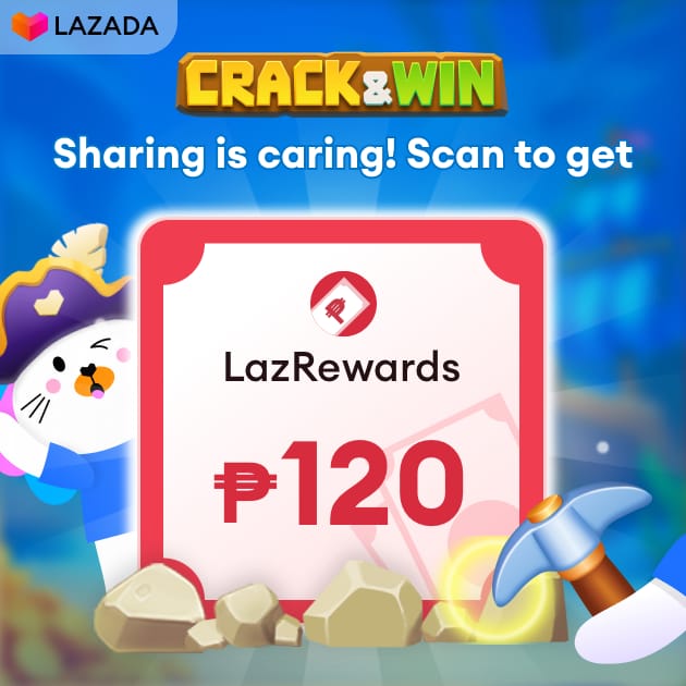 Play Crack & Win and Win LazRewards!