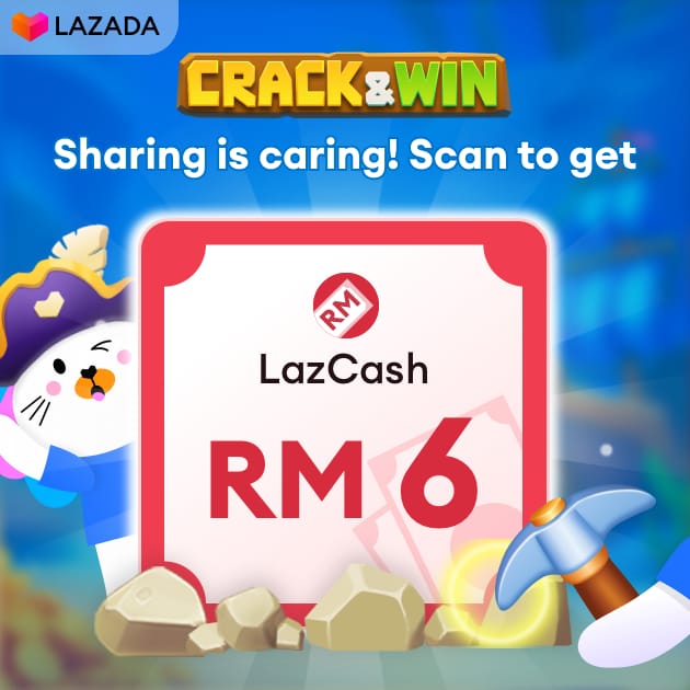 Play&Win LazCash on Crack & Win!